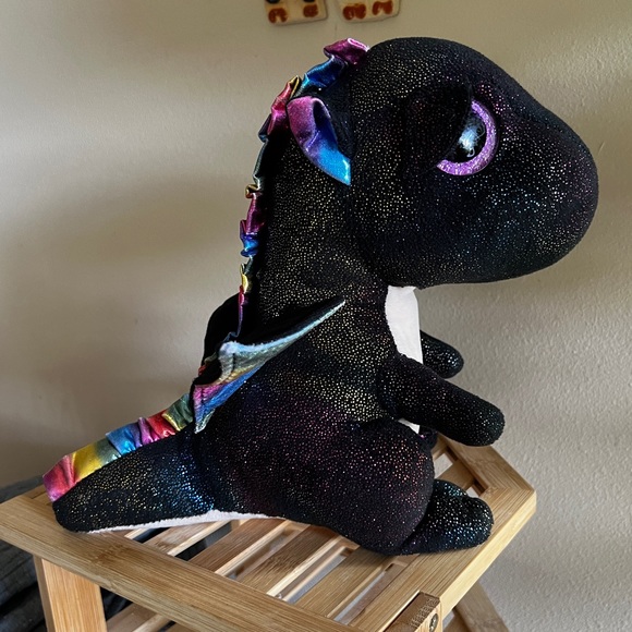 Ty | Toys | Ty Beanie Boos Anora The Black Sparkle Metallic Rainbow ...
